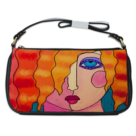 Shoulder Clutch Handbag Printed With My Funky Abstract Portrait Of A ...